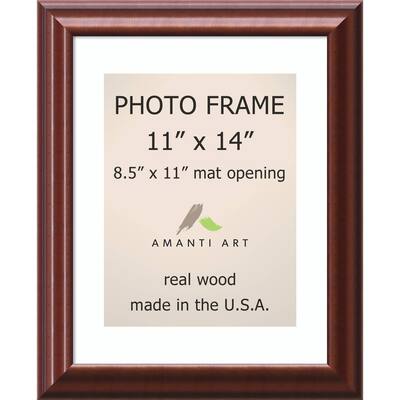 Luminous Walnut Photo Frame 14 x 17-inch - Overstock - 10481599