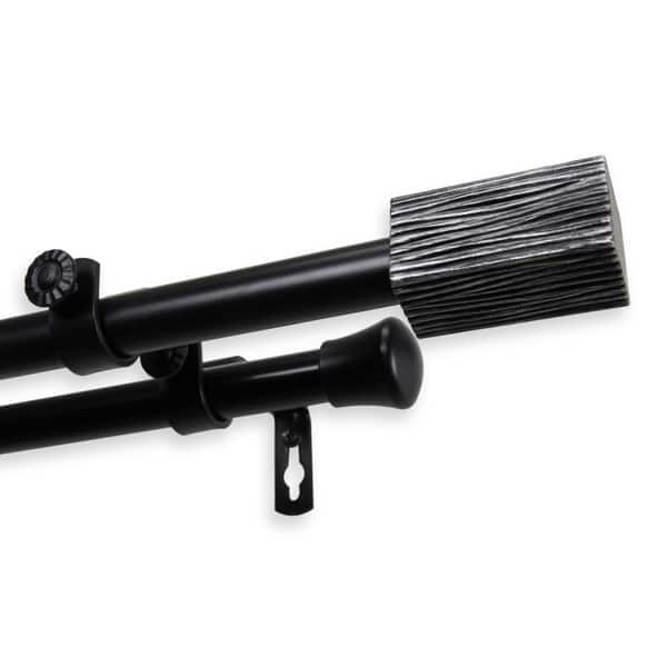 InStyleDesign Birch Adjustable Double Curtain Rod - Bed Bath & Beyond ...