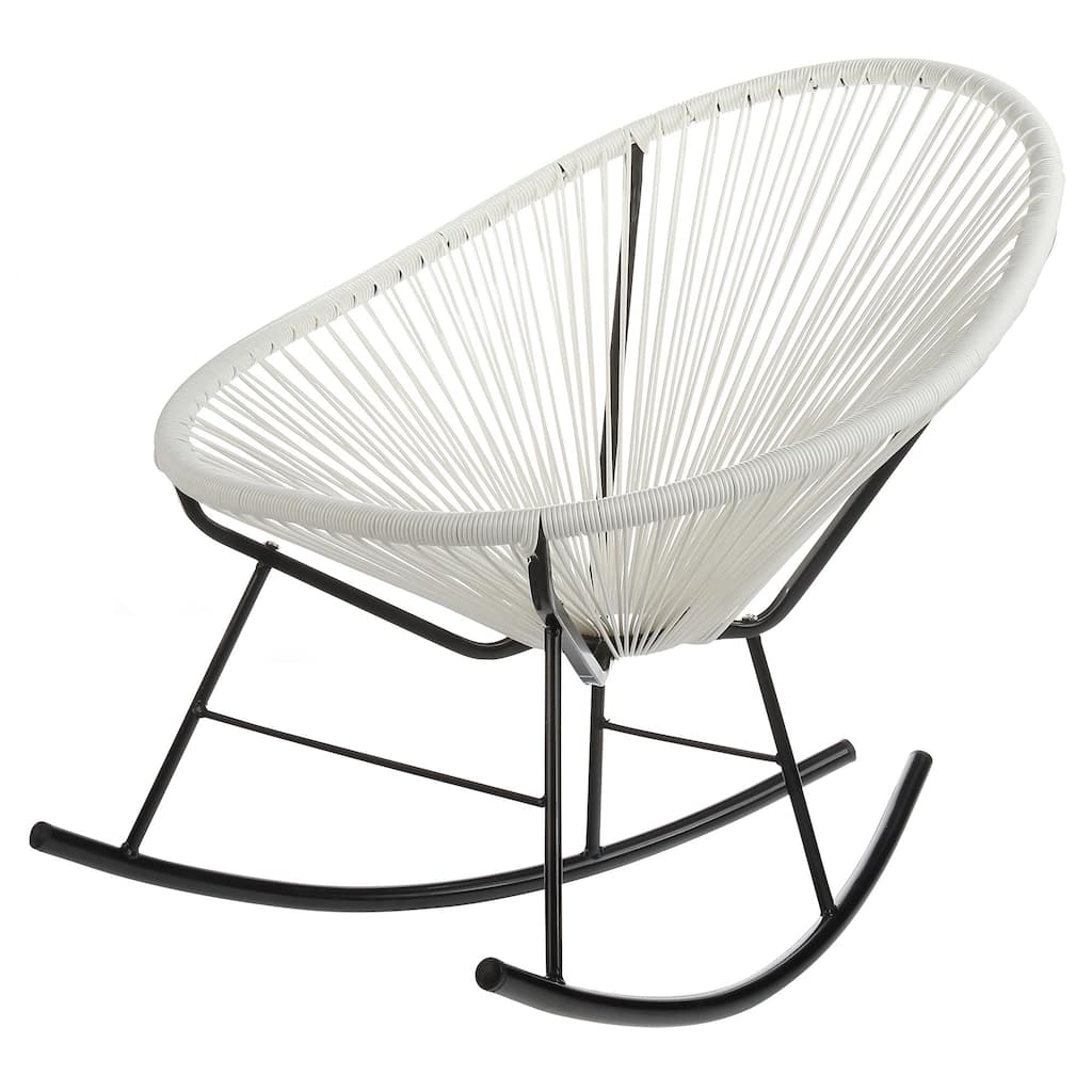 Acapulco White Indoor/ Outdoor Rocking Chair - Overstock - 10492832