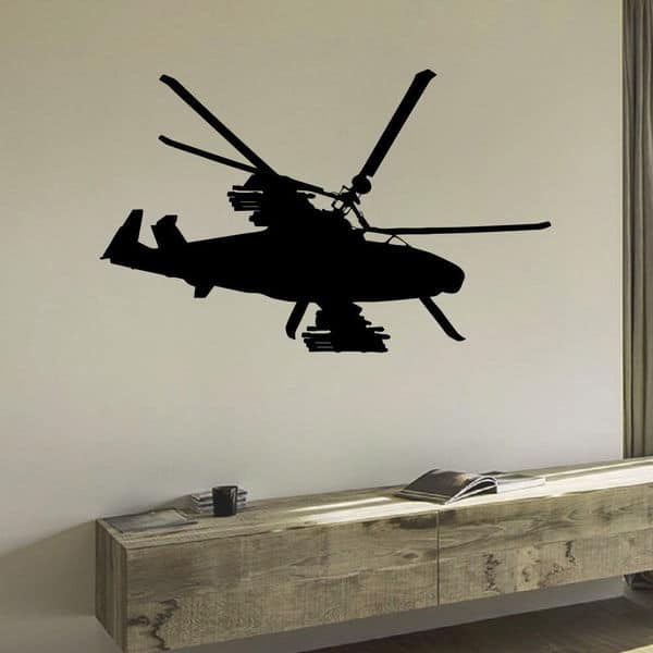 Military Helicopter Army Air Force Vinyl Wall Art Decal Sticker - Bed ...