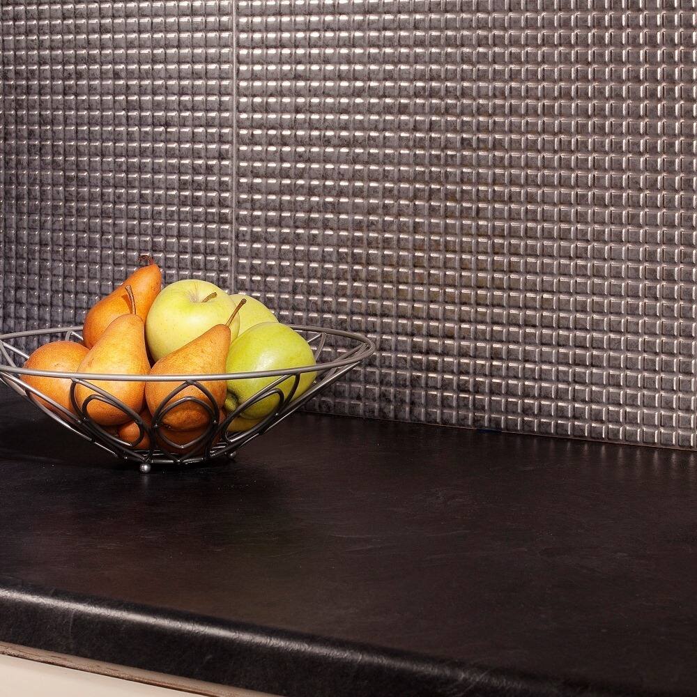 Fasade Square Galvanized Steel Backsplash Panel - Overstock - 10516605