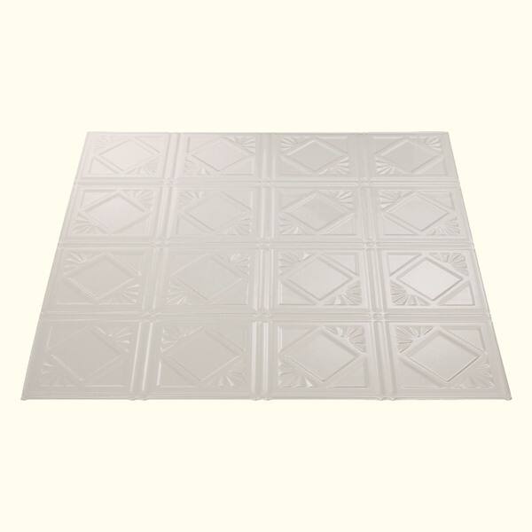 Fasade Traditional Style #4 Gloss White 2-foot Square Lay-in Ceiling ...