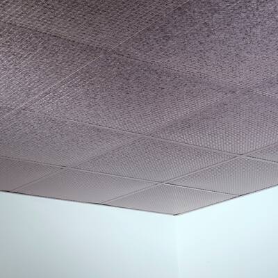Fasade Square Galvanized Steel 2-foot Square Lay-in Ceiling Tile ...