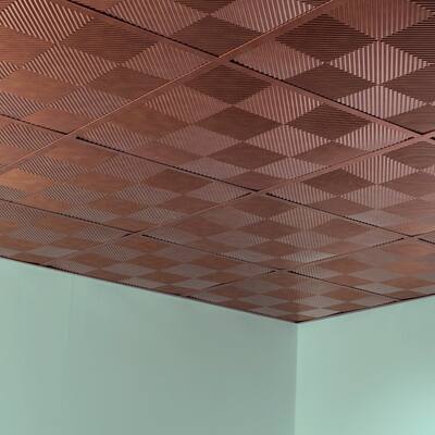 Fasade Quattro Antique Bronze 2-foot Square Lay-in Ceiling Tile ...