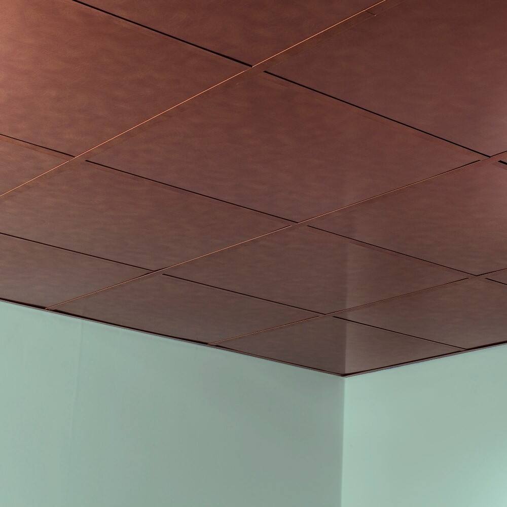 Fasade Flat Antique Bronze 2-foot Square Lay-in Ceiling Tile ...