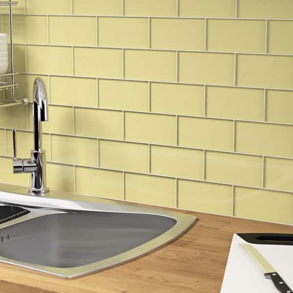 Chartreuse Subway 5.5 Square Foot Tiles (44 Pieces per Unit) - Bed Bath ...