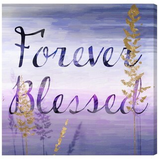 Oliver Gal 'Forever Blessed Lilac' Spiritual and Religious Wall Art ...