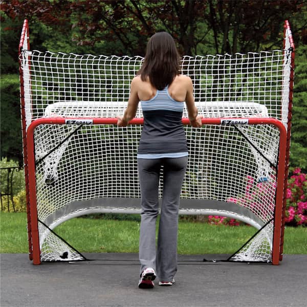 EZGoal Hockey Folding Pro Goal with Backstop and Targets, 2-Inch, Red/White - On Sale - Bed Bath ...