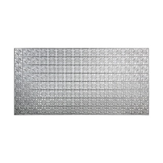 FASÄDE Traditional 1 4-foot x 8-foot PVC Wall Panel in Brushed Aluminum ...