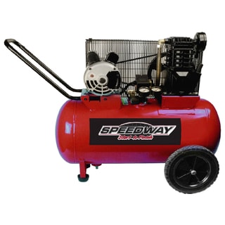 Speedway 2HP 20-gallon electric 2-cylinder Cast Iron Belt Drive ...