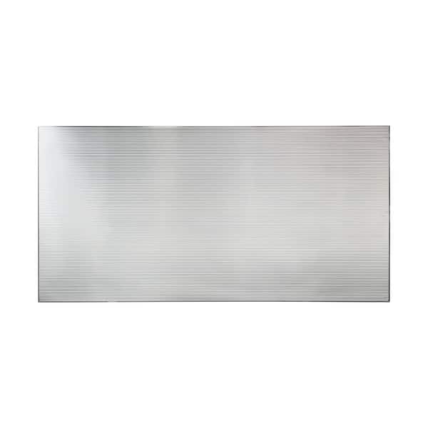 FASÄDE Rib 4-foot x 8-foot PVC Wall Panel in Brushed Aluminum - Bed ...
