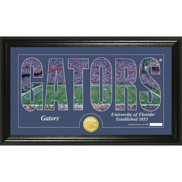 University of Florida "Silhouette" Bronze Coin Panoramic Photo Mint ...