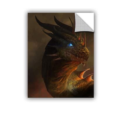 ArtAppealz Steve Goad 'Dragon Portrait' Removable Wall Art - Overstock ...