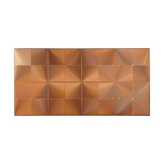 Fasade Echo Polished Copper 4-foot x 8-foot Wall Panel - Bed Bath ...