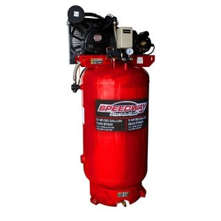 Speedway 80 Gallon Two Stage Compressor-Cast Iron Belt Drive pump with ...