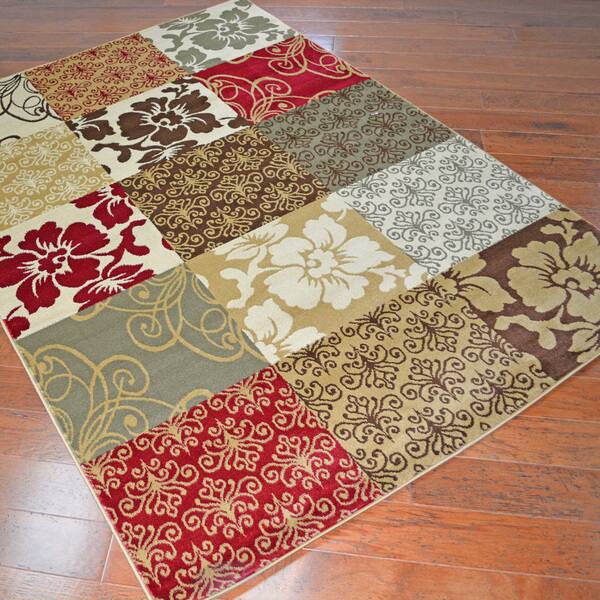 Contemporary Transitions Multi-colored Area Rug - Bed Bath & Beyond ...