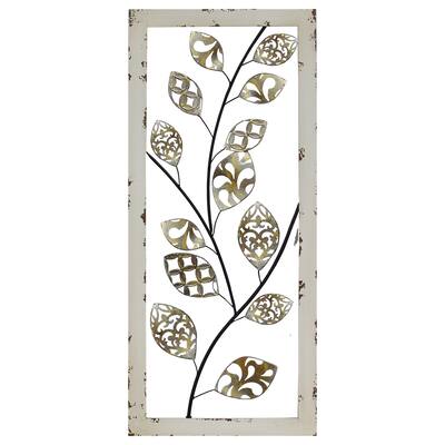 Stratton Home Decor Multi-colored Metallic Tree Vine Panel Wall Decor ...