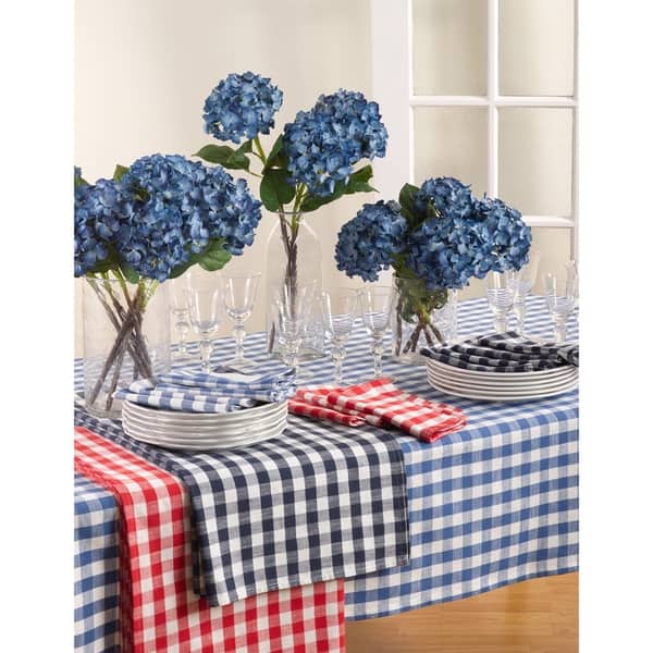 Gingham Design Tablecloth - Overstock - 10555009
