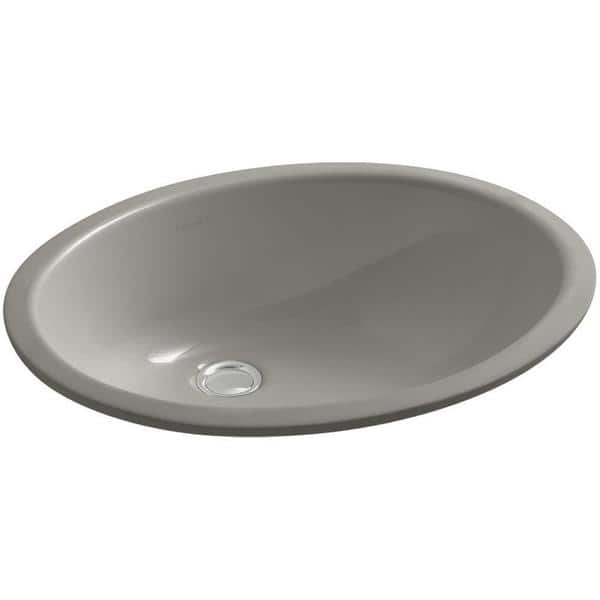 Kohler Caxton® Oval 17" X 14" Undermount Bathroom Sink with Overflow ...
