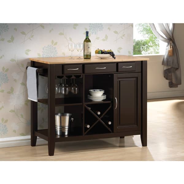 Coaster Company Butcher Block Countertop Kitchen Island - Bed Bath ...