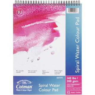 Cotman Spiral Bound Water Color Paper 140lb 9inX12in12 Sheets - Bed ...