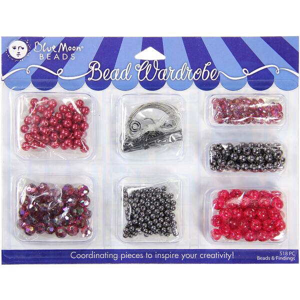 Blue Moon Bead Wardrobe Collection BeadsRed & Black Assorted - Bed Bath ...