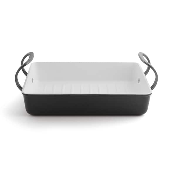 Eclipse Black and White Roasting Pan - Bed Bath & Beyond - 10568706
