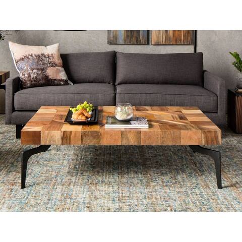 Aurelle Home Brandon Solid Wood Coffee Table - Overstock - 10568788