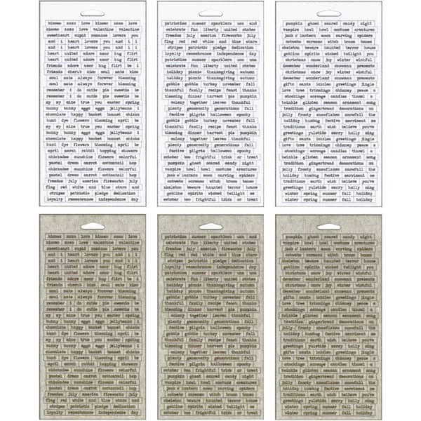 Tim Holtz IdeaOlogy Chitchat Stickers Seasonal - Bed Bath & Beyond ...