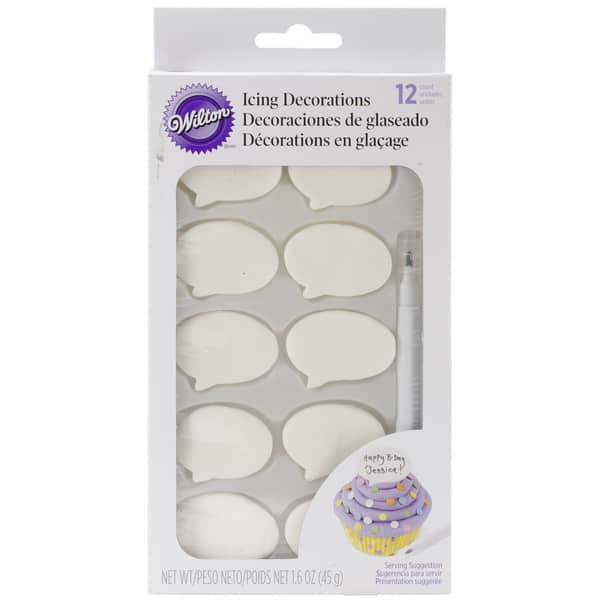Royal Icing Decorations 12/PkgTalking Bubbles - Bed Bath & Beyond ...