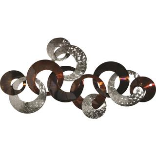 Ren Wil Matti Metal Interlocking Steel Ring Sculptural Wall Art - Bed ...