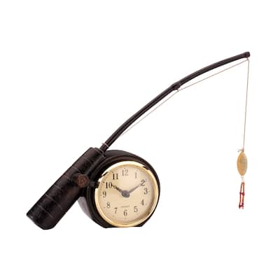 Sterling Rod 'N Reed Fishing Display Clock - Overstock - 10584461
