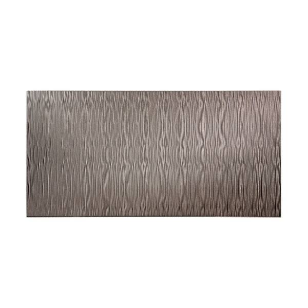Fasade Waves Vertical Galvanized Steel 4-foot x 8-foot Wall Panel - Bed ...