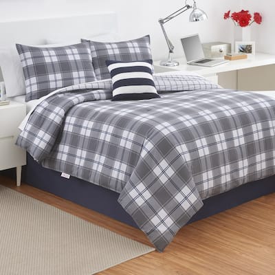 Izod Fairfax Plaid Comforter Set - Overstock - 10590533