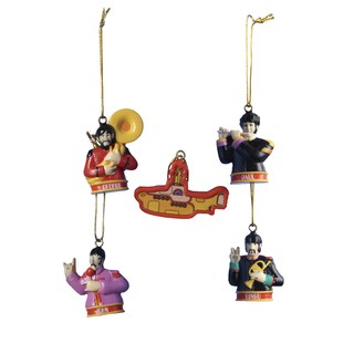 Kurt Adler 1.75 Inch Yellow Submarine 2-D Mini Ornaments 5-Piece Box ...