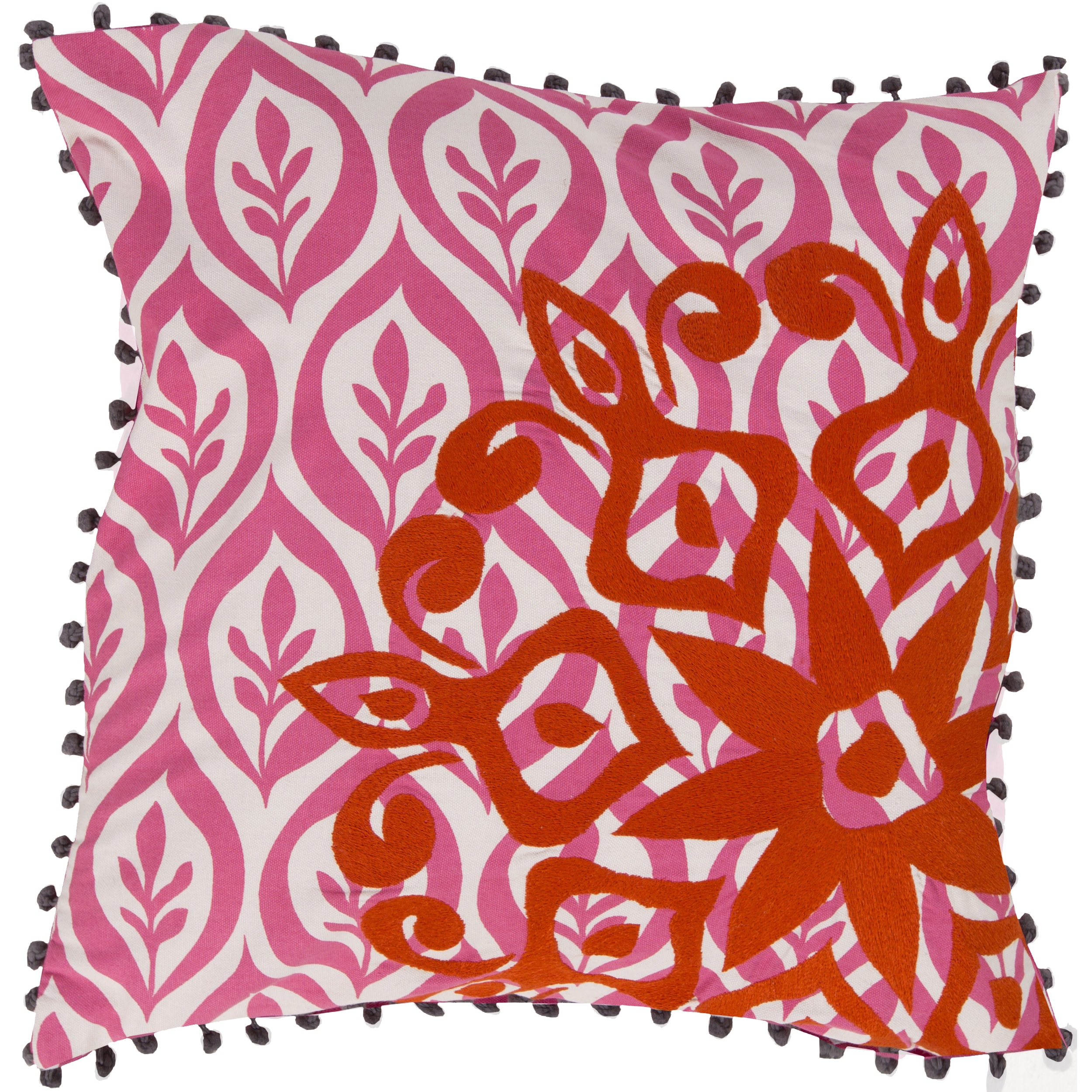 Caley Blue Sari Patchwork 18-inch Decorative Feather Down Pillow - Bed ...