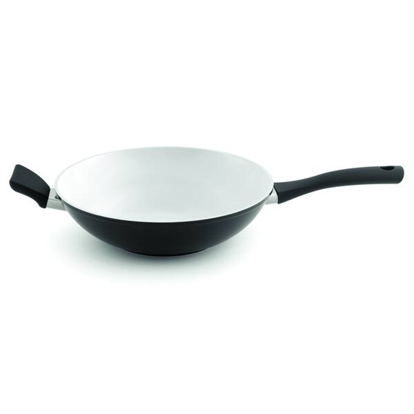 Eclipse Black and White 11-inch Wok Pan - Bed Bath & Beyond - 10594181