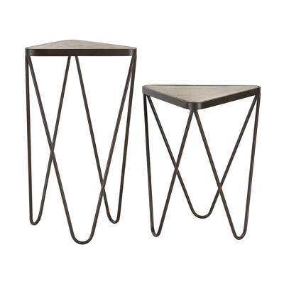 Sterling Angular Side Tables (Set of 2) - Overstock - 10594203