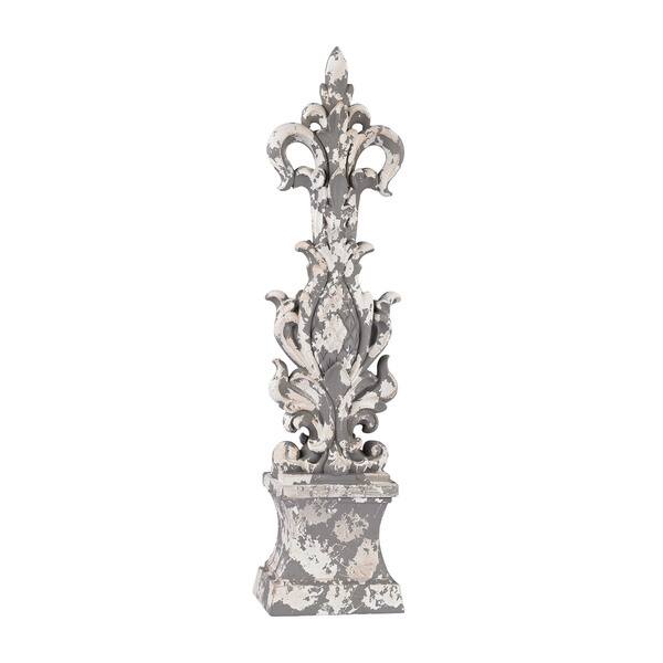 Sterling Aged Plaster Scroll Finial - Bed Bath & Beyond - 10594220