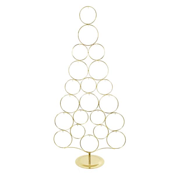 Kurt Adler 42-Inch Gold Metal Tree Rack - Bed Bath & Beyond - 10596535
