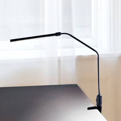 Windsor Home Modern Contemporary LED Clamp Desk Lamp, White - (L) 1.33 ...