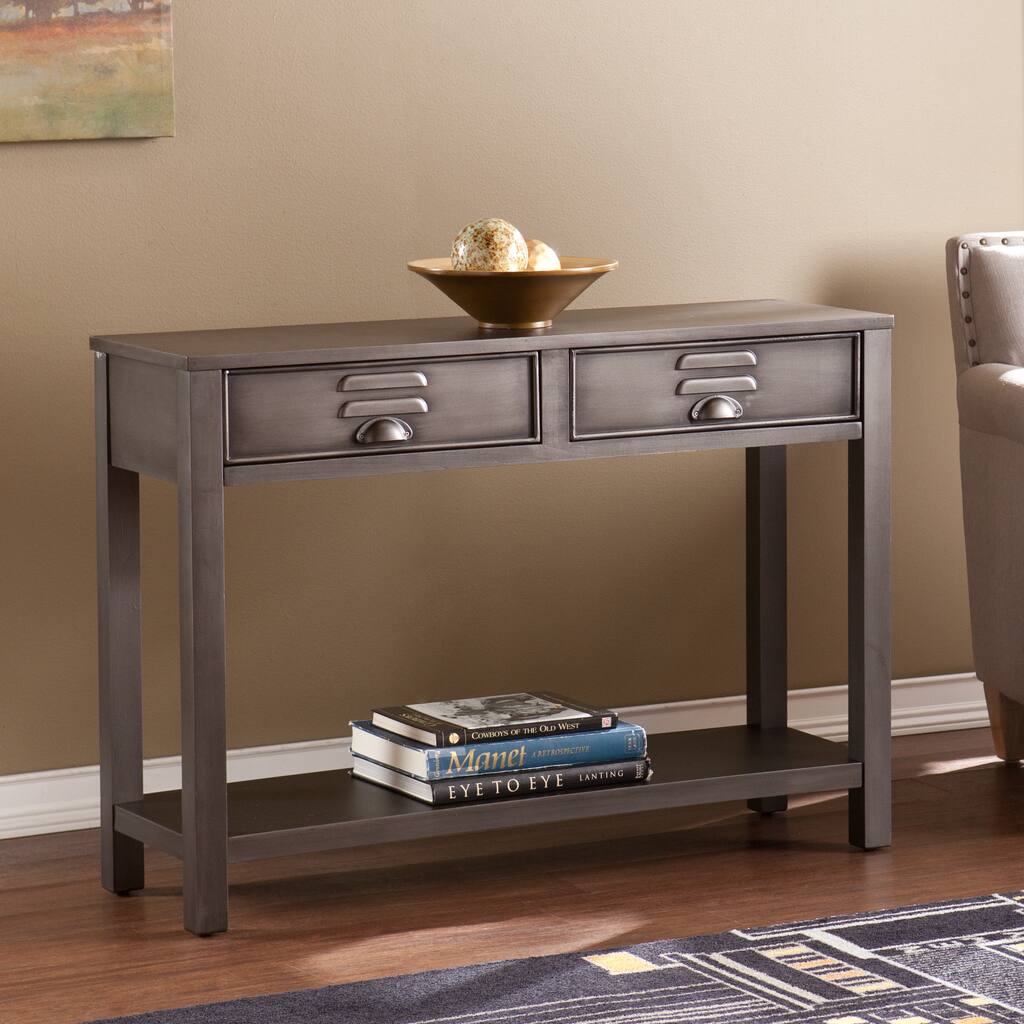 SEI Furniture Rayner Metal Sofa/ Console Table - Overstock - 10611140