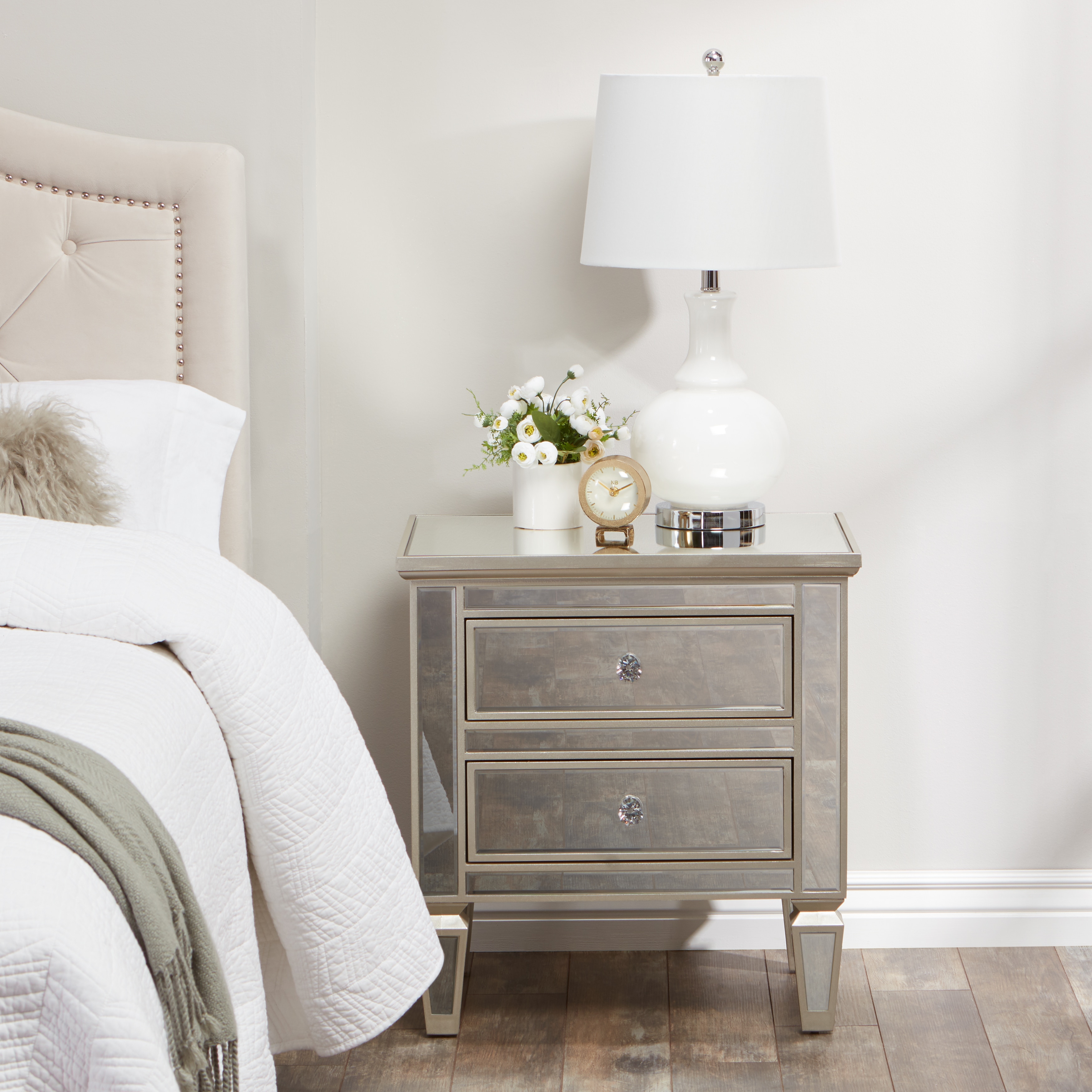 Abbyson Omni Mirrored 2 Drawer Chest Bed Bath Beyond 10612252
