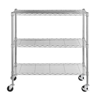 Excel 36-inch 3-tier Multi-purpose Chrome Wire Shelving - Bed Bath ...