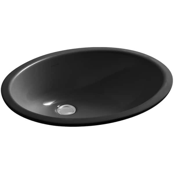 Kohler Caxton® Oval 17" X 14" Undermount Bathroom Sink with Overflow ...