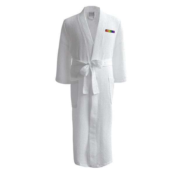 Conrad Egyptian Cotton LGBT Pride Waffle Spa Robe - Flag (Male) - Bed ...