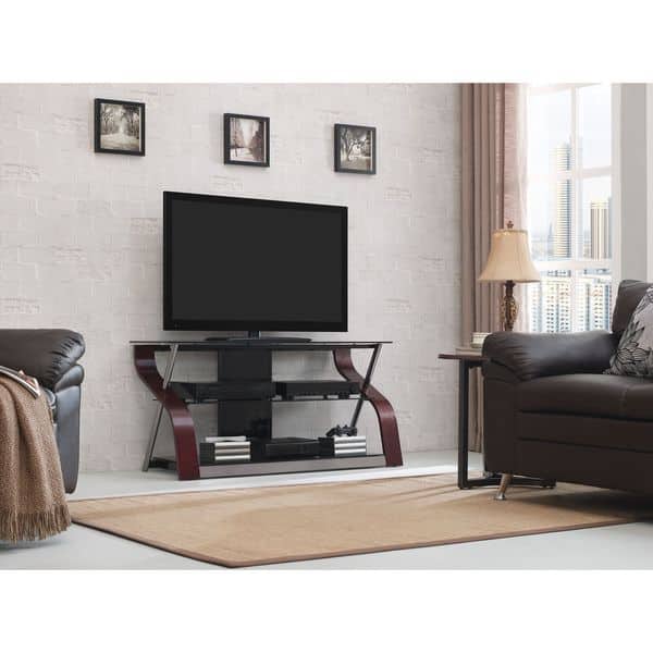 Bell'O BFA50-94892-MDC Dark Cherry Cooper TV Stand for TVs up to 55 ...
