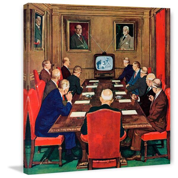 Marmont Hill - Baseball in the Boardroom by Lonie Bee Painting Print on ...
