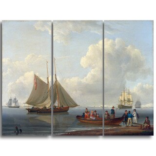 Design Art "William Anderson - A Wherry Taking Passengers Out" Canvas ...