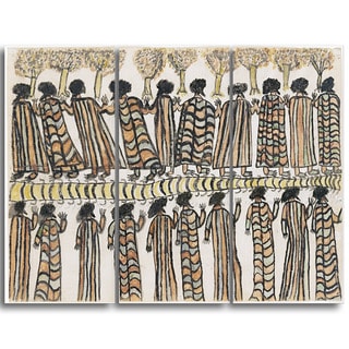 Design Art "William Barak - Figures in Possum Skin Cloaks" Canvas Art ...